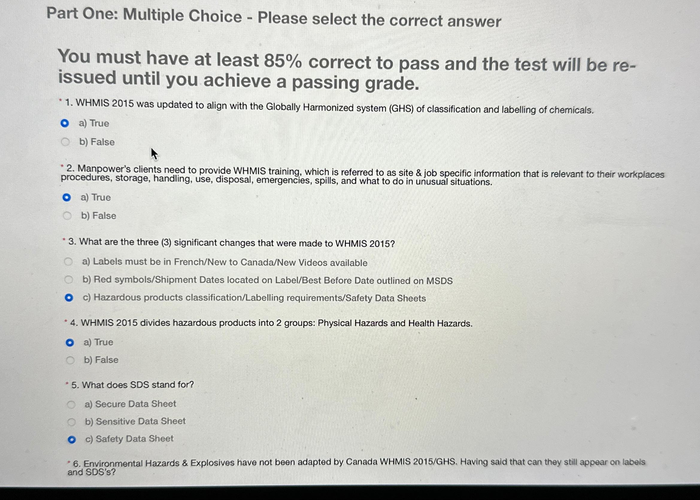Solved Part One: Multiple Choice - ﻿Please select the | Chegg.com