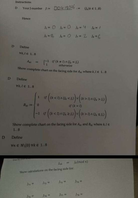 solve for number given. provide 3 ﻿charts as work. | Chegg.com