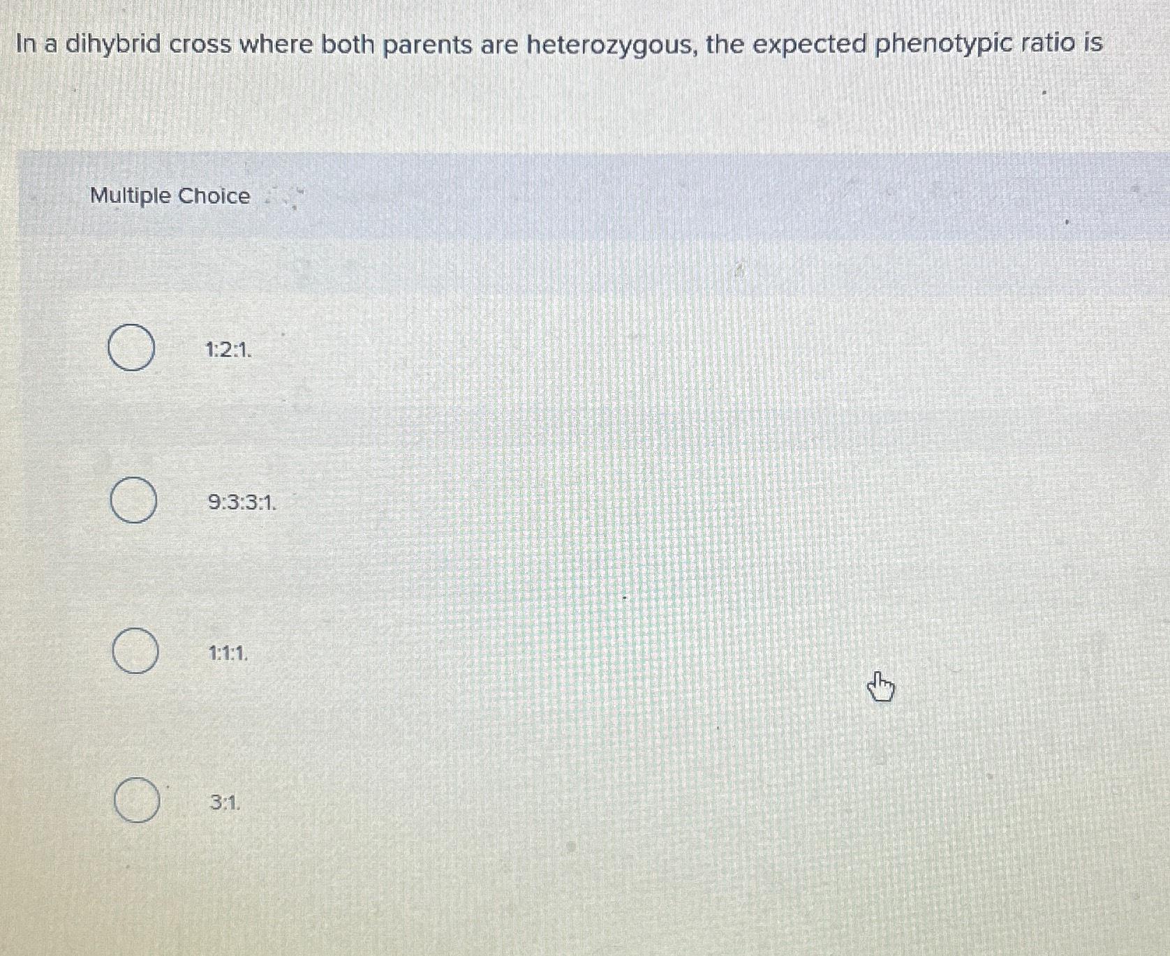 Solved In a dihybrid cross where both parents are | Chegg.com