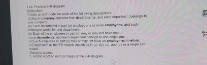 Solved Lab: Practica E.Fi dagamInstuction:Create an ER model | Chegg.com