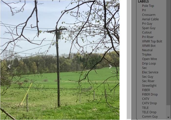 Solved Lable the utility pole shown using the reference | Chegg.com
