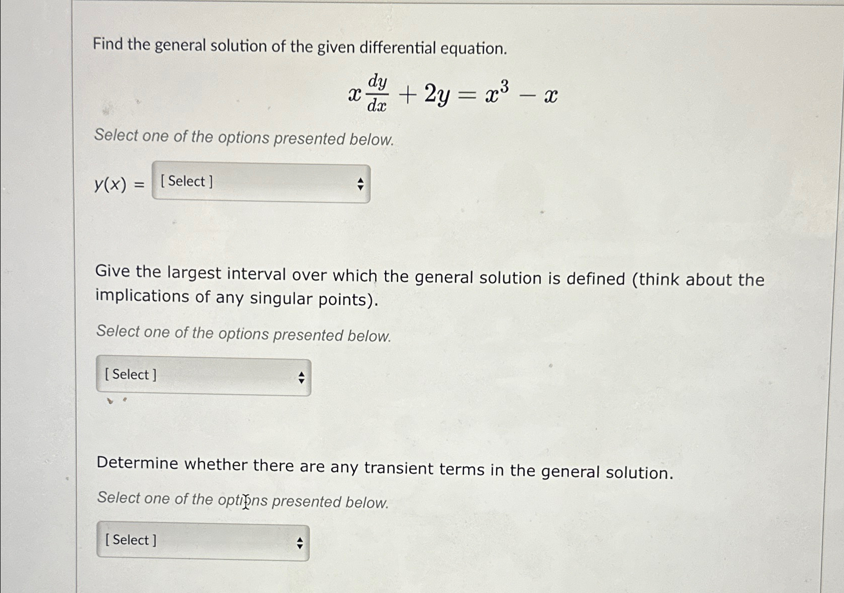 Find the general solution of the given differential | Chegg.com