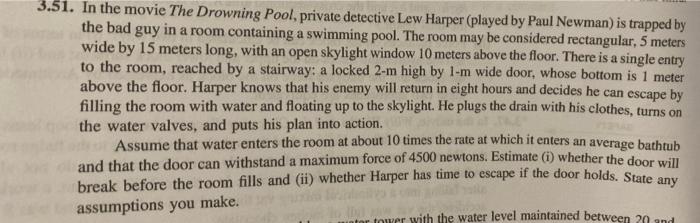 Solved In the movie The Drowning Pool, private detective Lew | Chegg.com