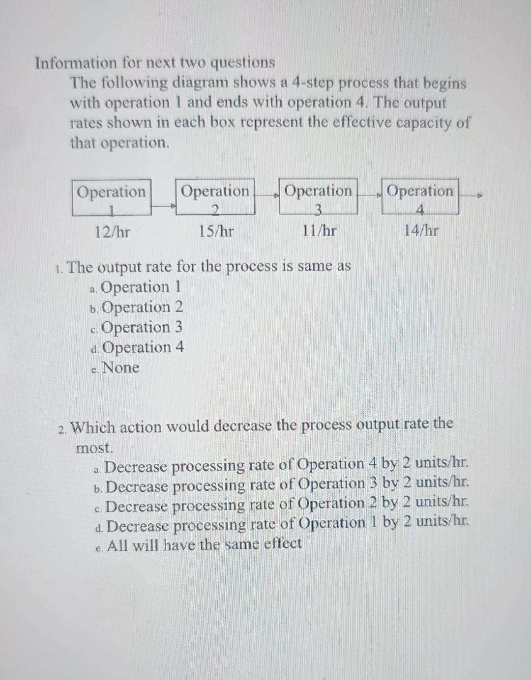Solved Information for next two questions The following | Chegg.com