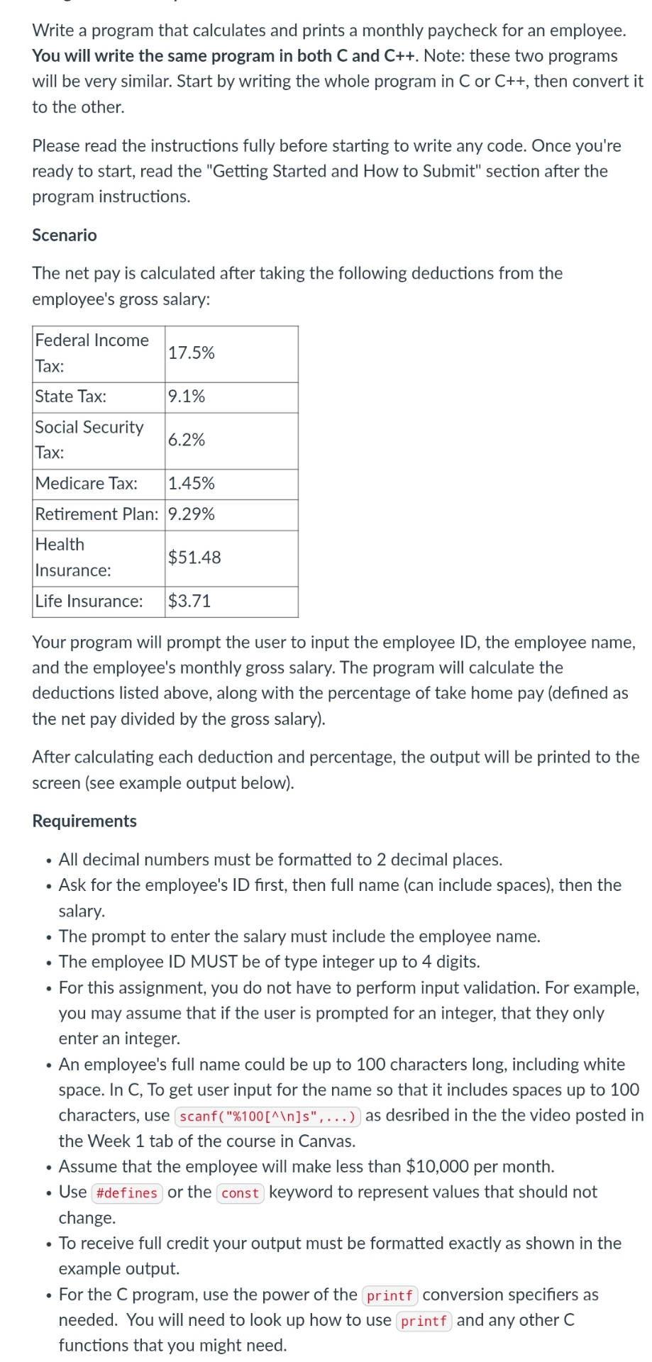 Solved I need this program in C code only. Write a program | Chegg.com