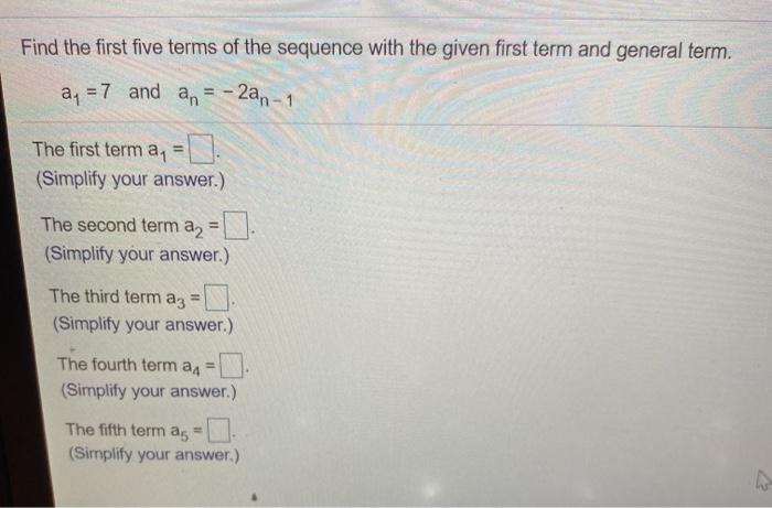 Solved Use a formula to find the sum of the first 40 terms | Chegg.com