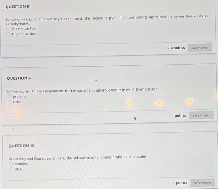 Solved Match the results in Griffith's experiment Mouse | Chegg.com