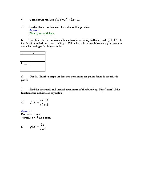 Solved Consider The Function F X X2 6x 2 Find H
