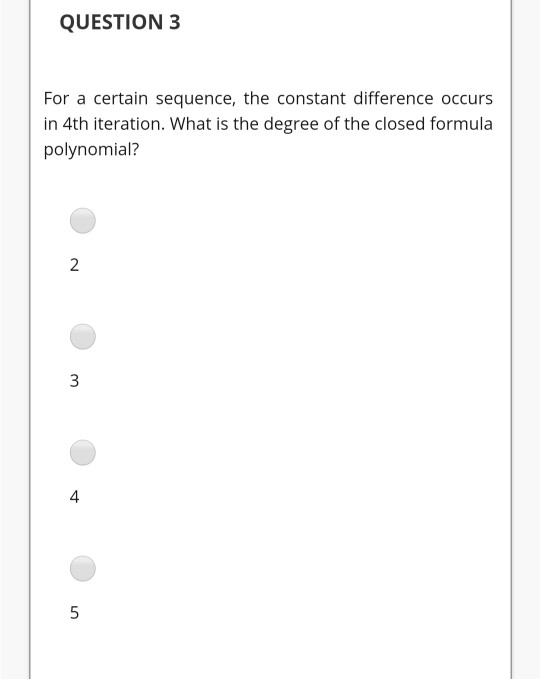 Solved QUESTION 3 For a certain sequence, the constant | Chegg.com