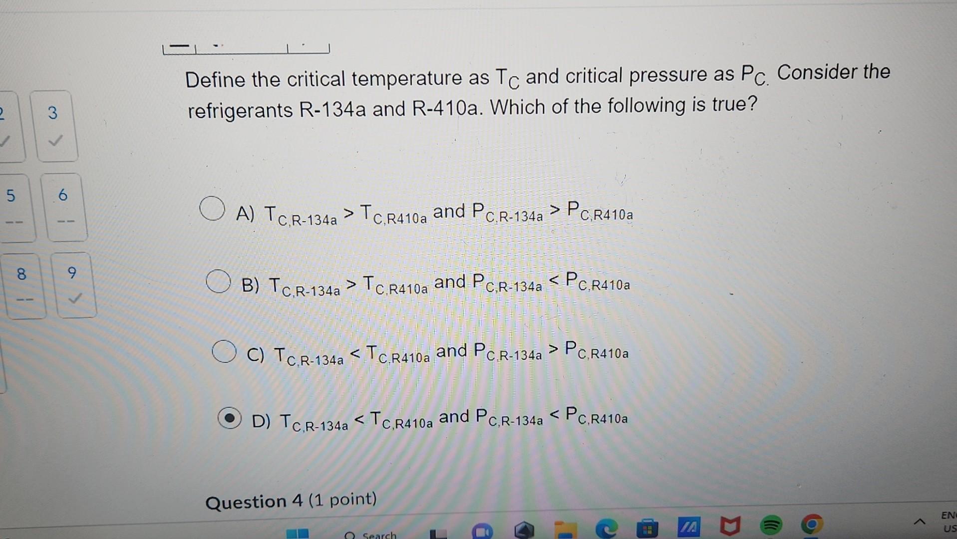Solved Define the critical temperature as TC and critical | Chegg.com