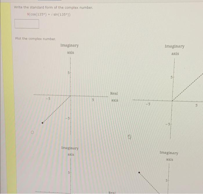 Solved Write the standard form of the complex number | Chegg.com