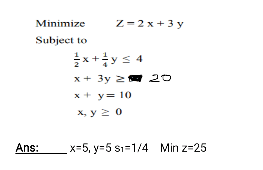 Minimize ,Z=2x+3ySubject | Chegg.com