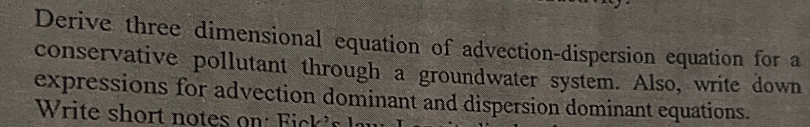 Solved Derive three dimensional equation of | Chegg.com