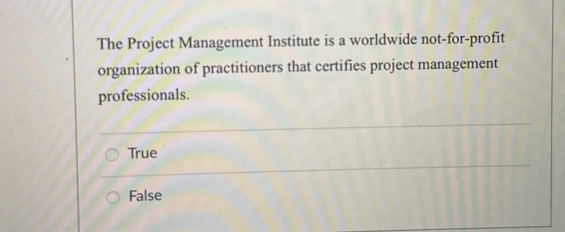 Solved The Project Management Institute is a worldwide | Chegg.com