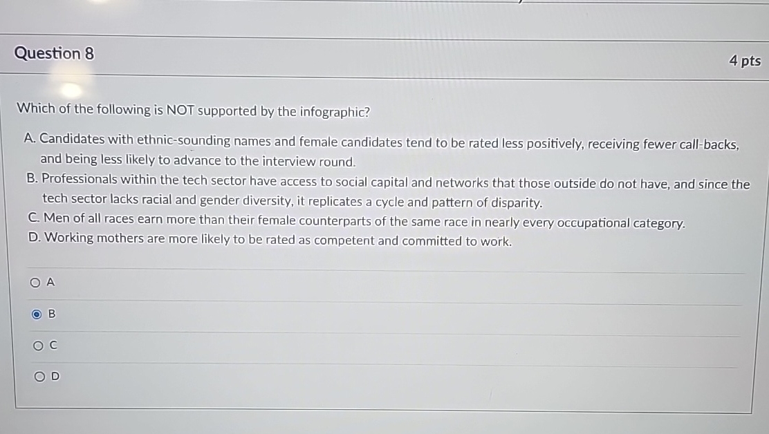 Solved Question 84 ﻿ptsWhich of the following is NOT | Chegg.com