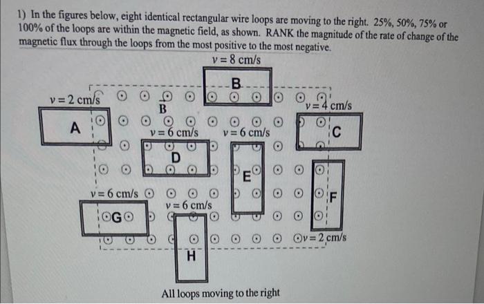 Solved 1) In the figures below, eight identical rectangular | Chegg.com