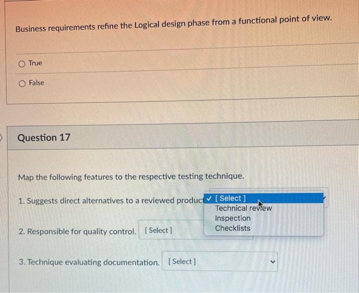 Solved Business requirements refine the Logical design phase | Chegg.com Solved Business requirements refine the Logical design phase | Chegg.com