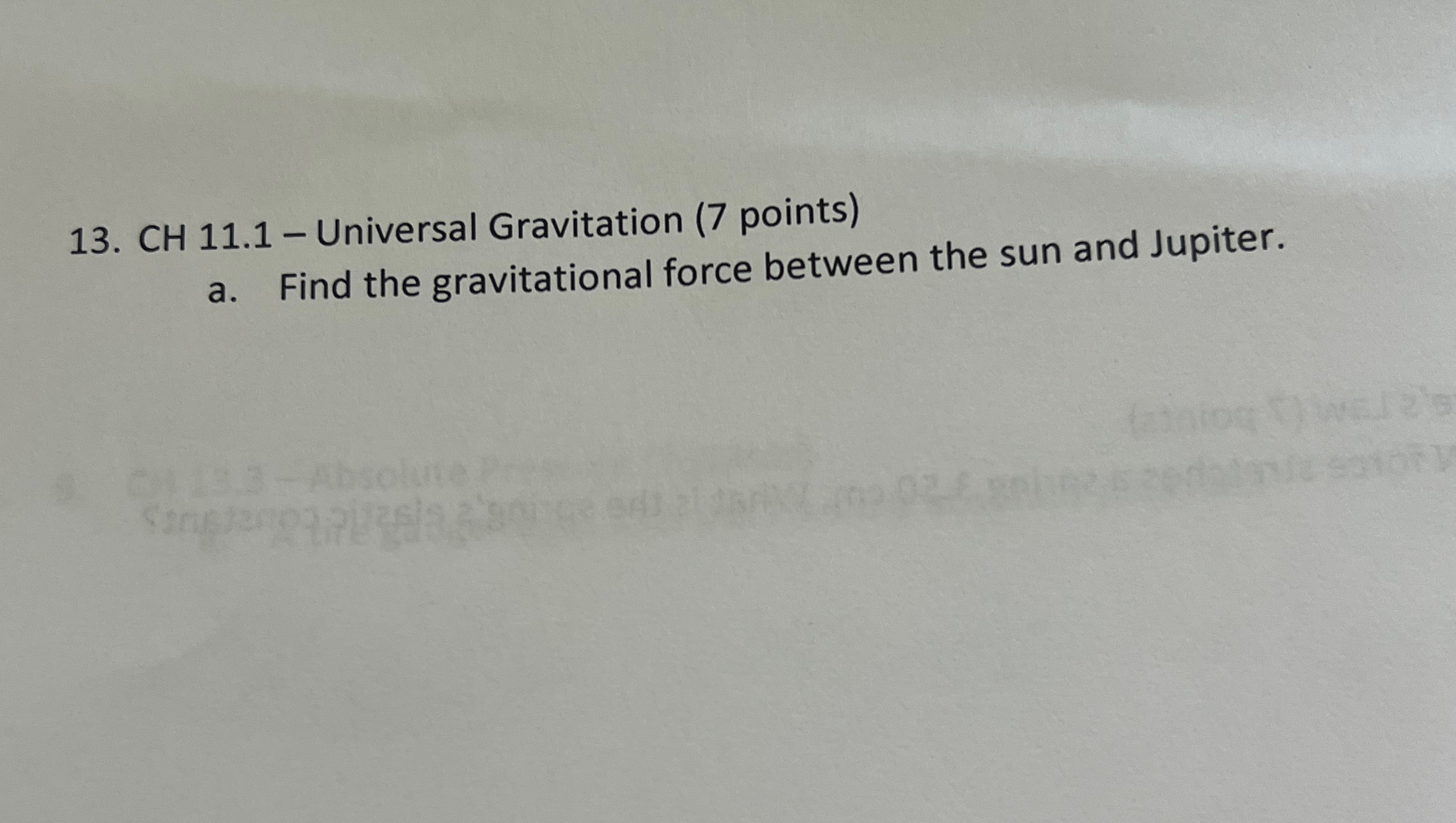 Solved CH11.1 - ﻿Universal Gravitation (7 ﻿points)a. ﻿Find | Chegg.com