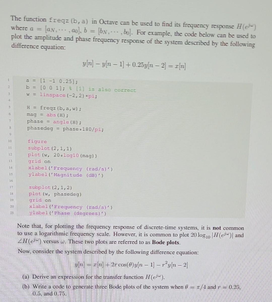 (10) points) Consider a discrete-time LT1 system | Chegg.com