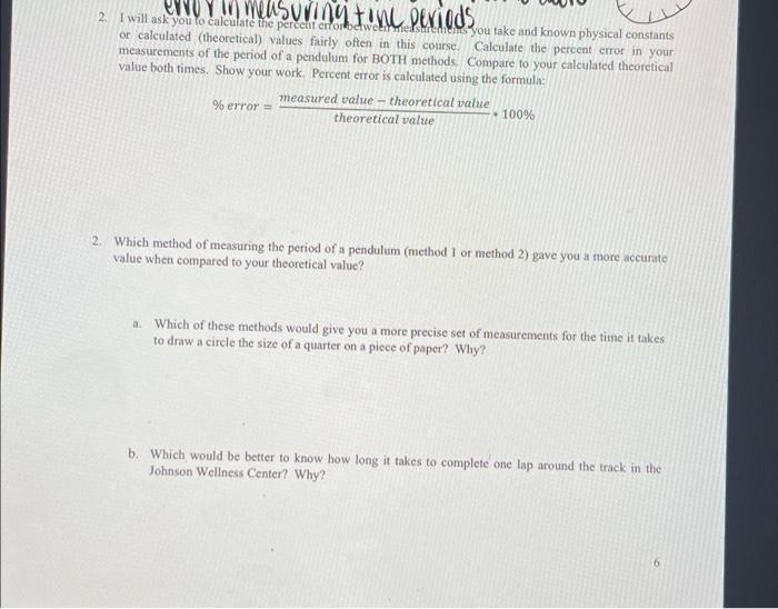 Solved Part 2 Measurements of Time We will measure the | Chegg.com