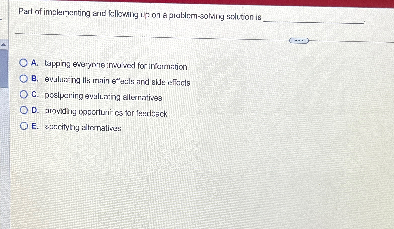 Solved Part of implementing and following up on a | Chegg.com