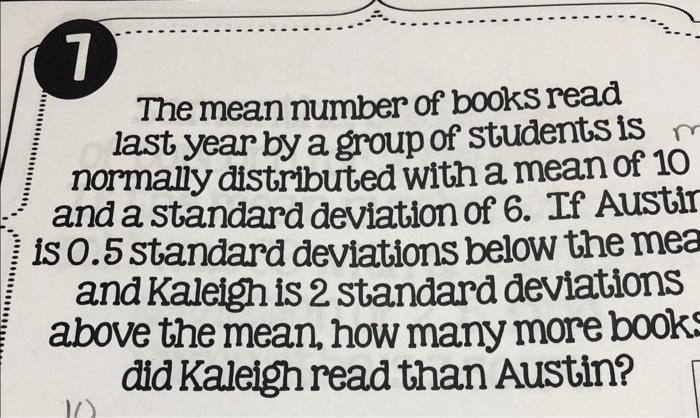 Solved 1 The mean number of books read last year by a group | Chegg.com