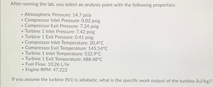 Solved After running the lab, you select an analysis point | Chegg.com