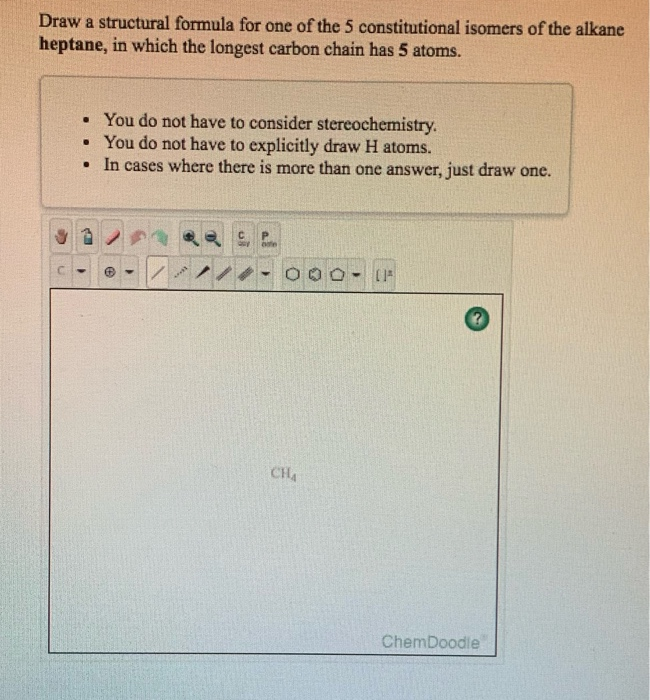 Solved Draw a structural formula for one of the 3 | Chegg.com