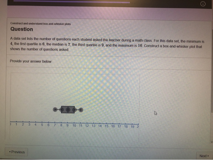 Solved Construct and understand box-and-whisker plots | Chegg.com