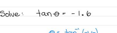 Solved tanθ=−1 | Chegg.com