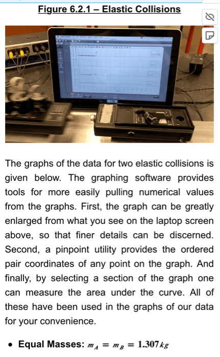 Solved Elastic Collisions As was stated in the Background | Chegg.com