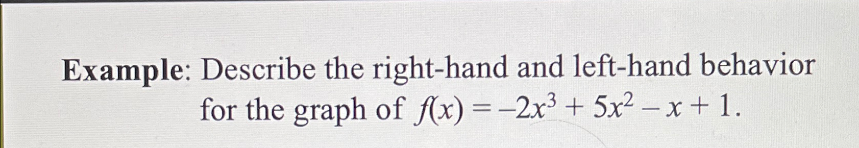 Solved Example: Describe the right-hand and left-hand | Chegg.com