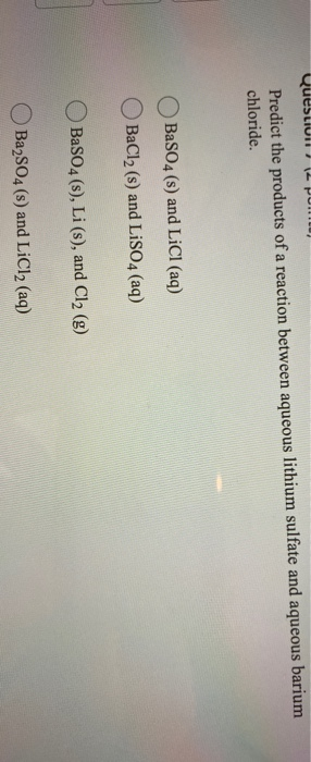 Solved Questiuili puno Predict the products of a reaction | Chegg.com