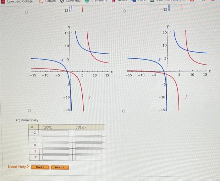 Solved Show that and g are inverse functions algebraically | Chegg.com