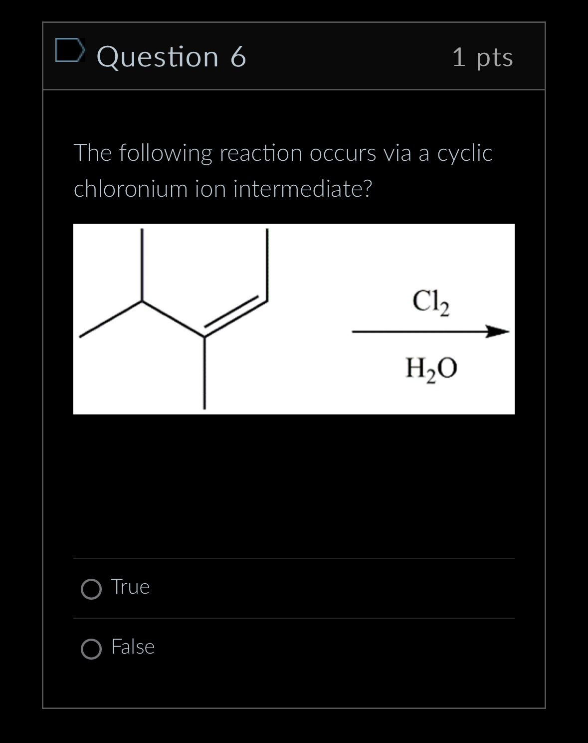 Solved Question 61 ﻿ptsThe following reaction occurs via a | Chegg.com