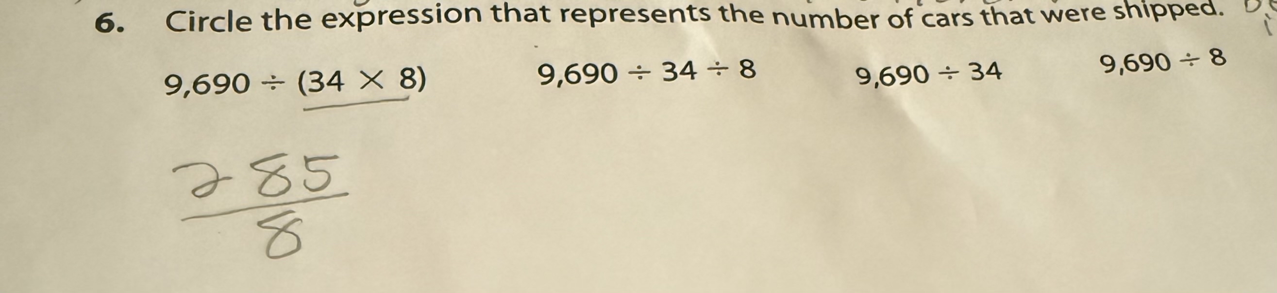 Solved Circle the expression that represents the number of | Chegg.com
