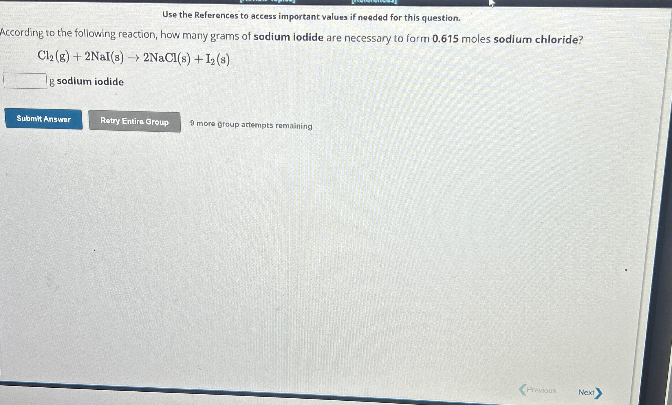 Solved Use the References to access important values if | Chegg.com