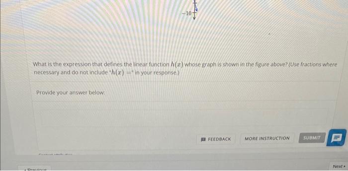 Solved what is the expression that defines a linear function | Chegg.com
