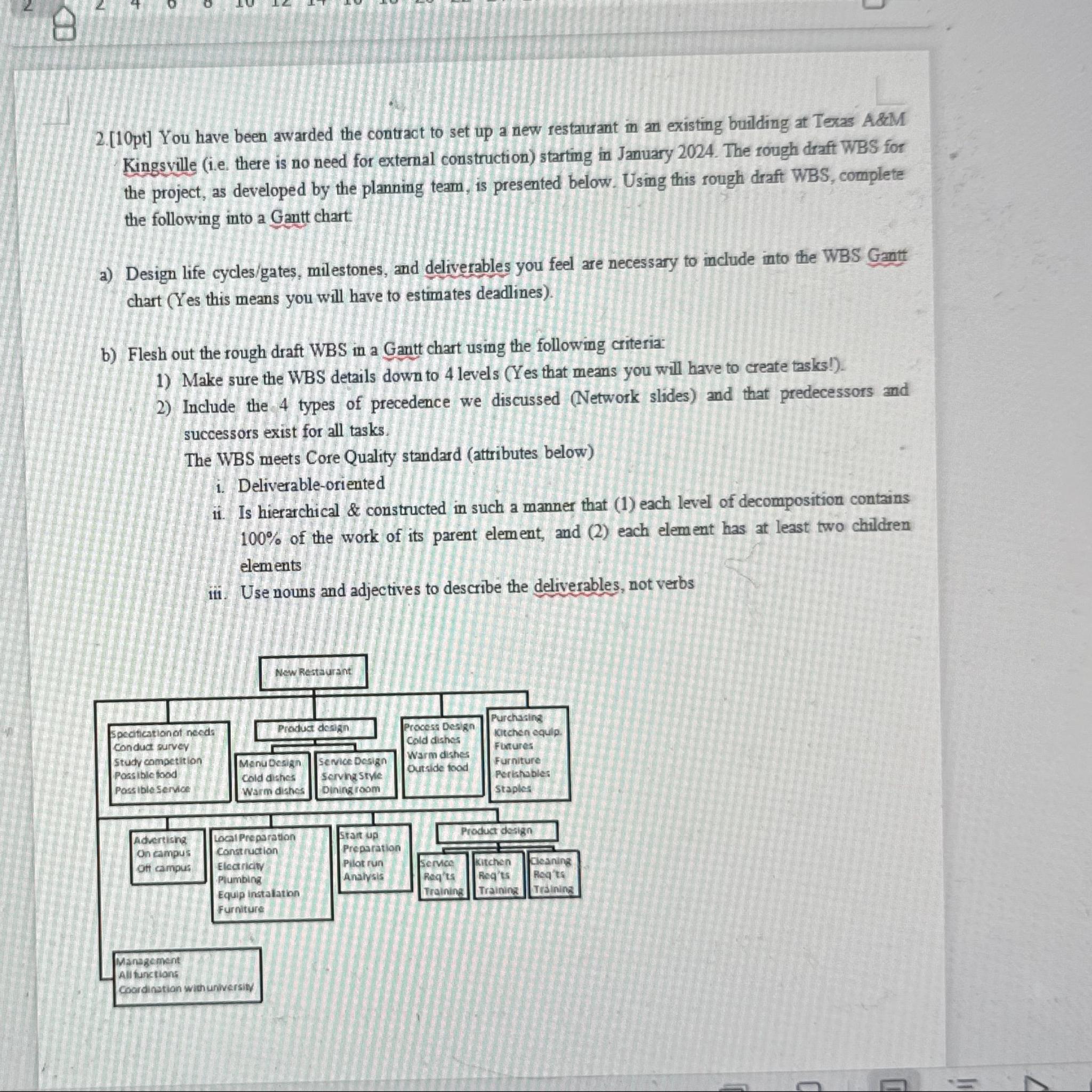 Solved 2.[10pt] ﻿You have been awarded the contract to set | Chegg.com