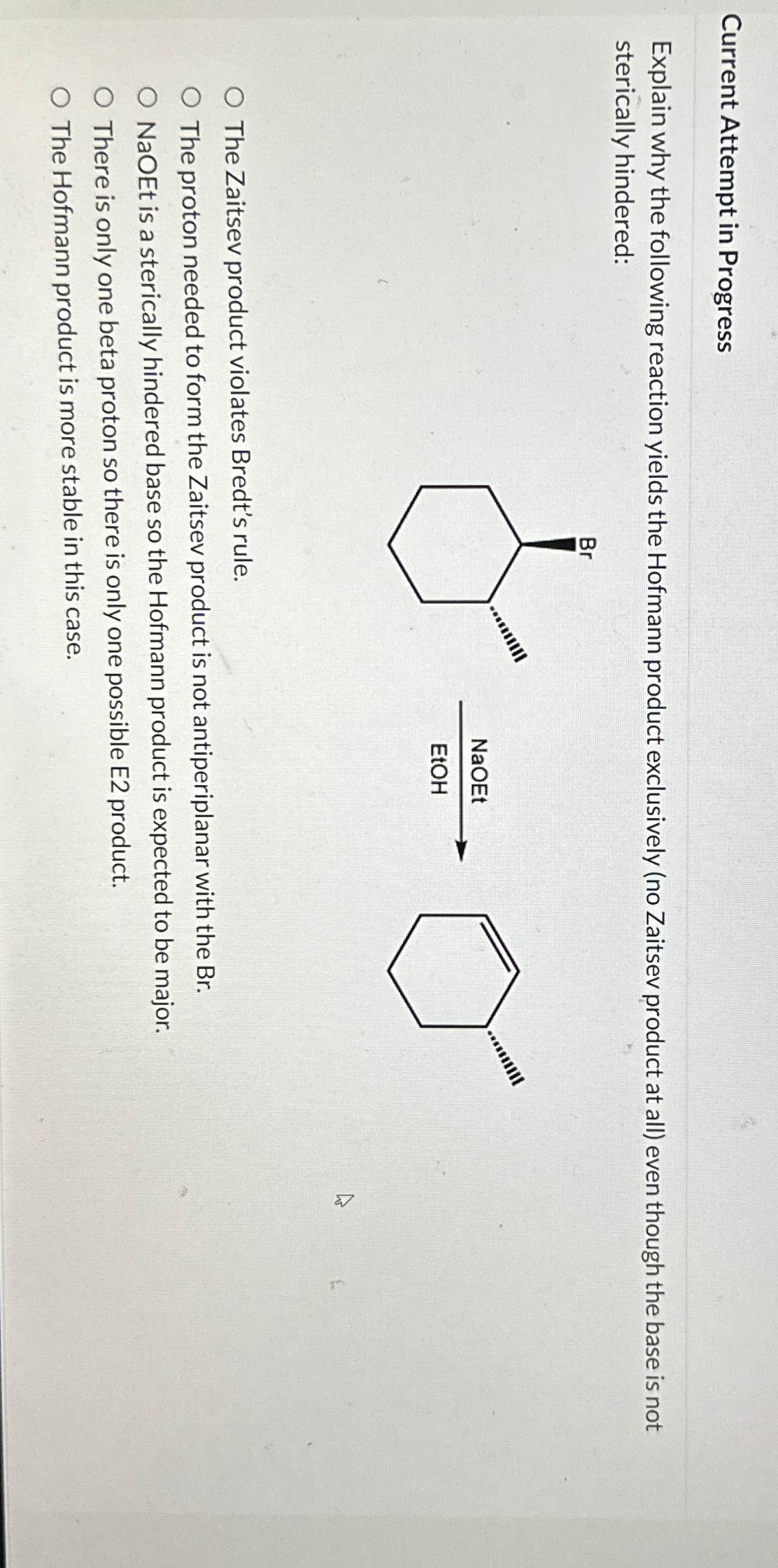 Solved Current Attempt in ProgressExplain why the following | Chegg.com