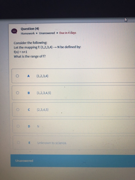 Solved Question (2) Homework . Unanswered • Due in 4 days | Chegg.com