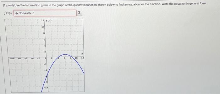 Solved use the information given in the graph of the | Chegg.com