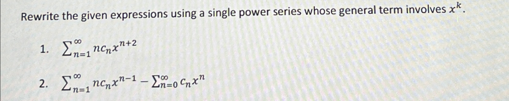 Solved Rewrite the given expressions using a single power | Chegg.com