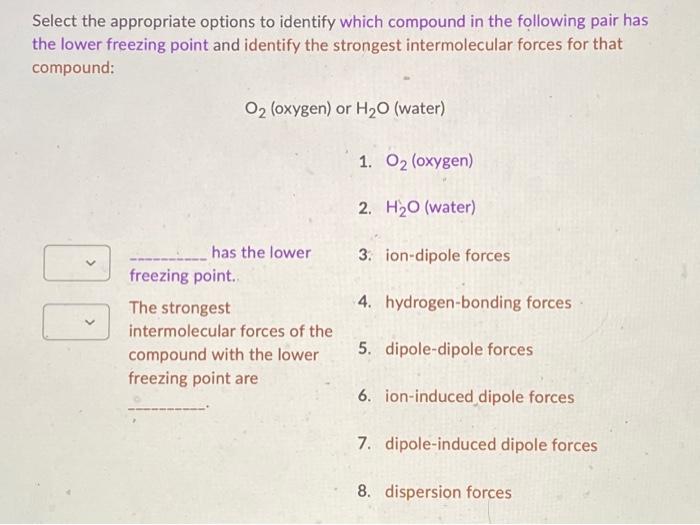 Solved Select the appropriate options to identify which | Chegg.com
