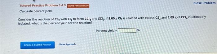 Solved Consider the reaction of CS2 with Cl2 to form CCl4 | Chegg.com