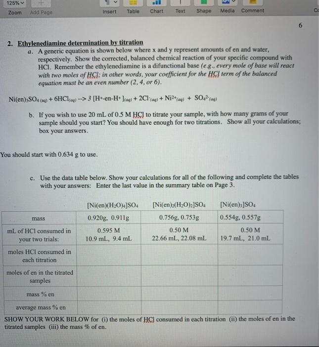 Solved 125% Zoom Add Page Insert Table Chart Text Shape | Chegg.com
