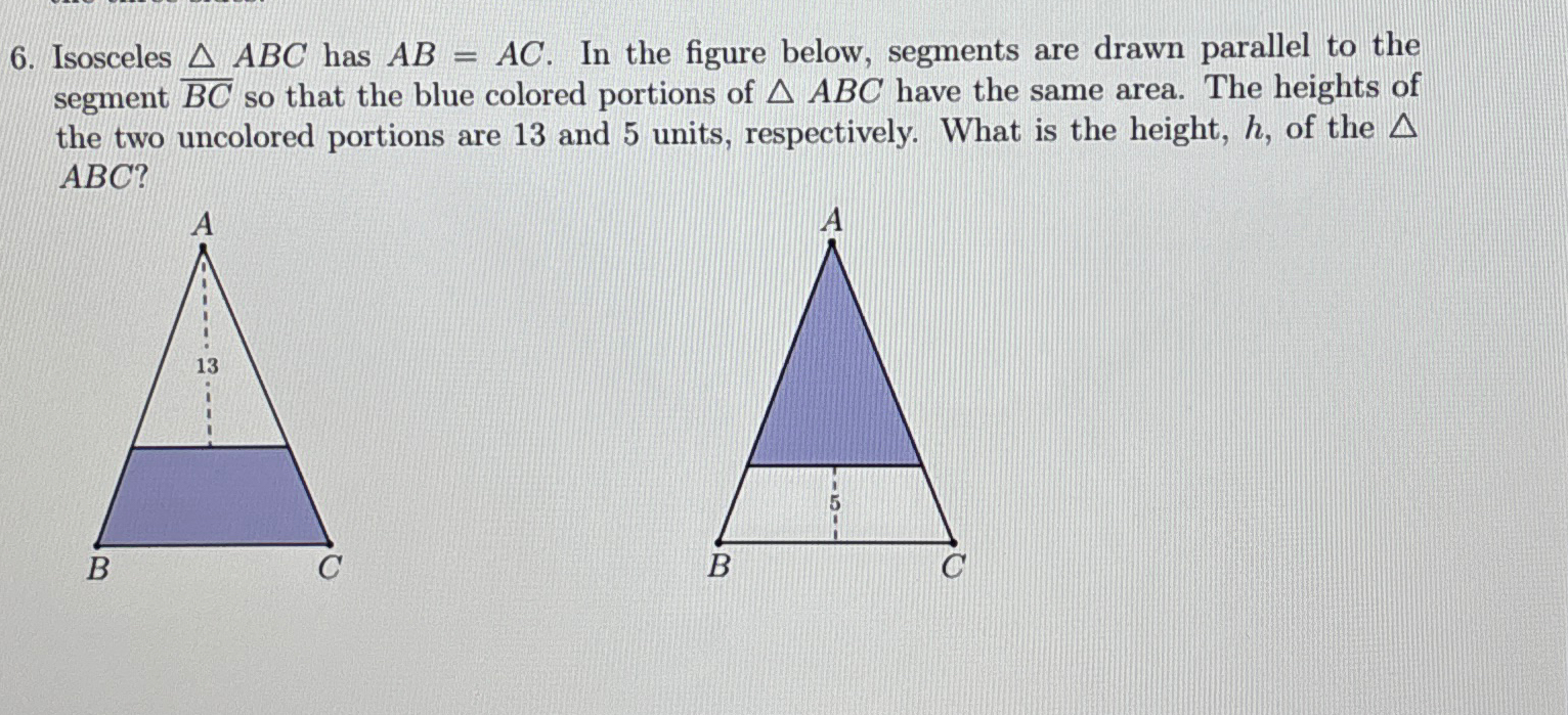 Solved Isosceles ????ABC ﻿has AB=AC. ﻿In the figure below, | Chegg.com