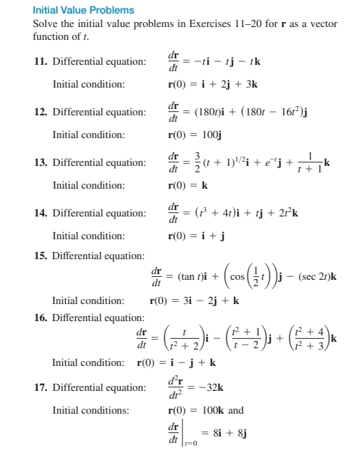 Solved Initial Value ProblemsSolve the initial value | Chegg.com Solved Initial Value ProblemsSolve the initial value | Chegg.com