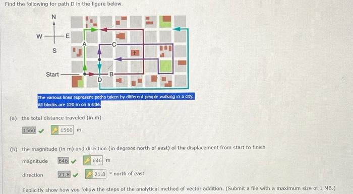 Solved Find the following for path D in the figure below. | Chegg.com