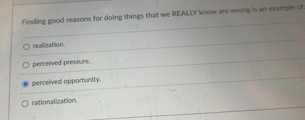 Solved Finding good reasons for doing things that we REALLY | Chegg.com